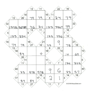 KrazyDad » Blog Archive » An advanced Kakuro technique